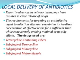 Antibiotics nd analgesics in periodontics | PPTX