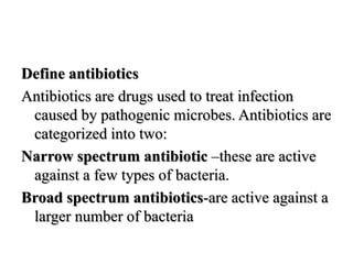 ANTIBIOTICS PRESENTATION-2016. Nurses pptx | PPTX