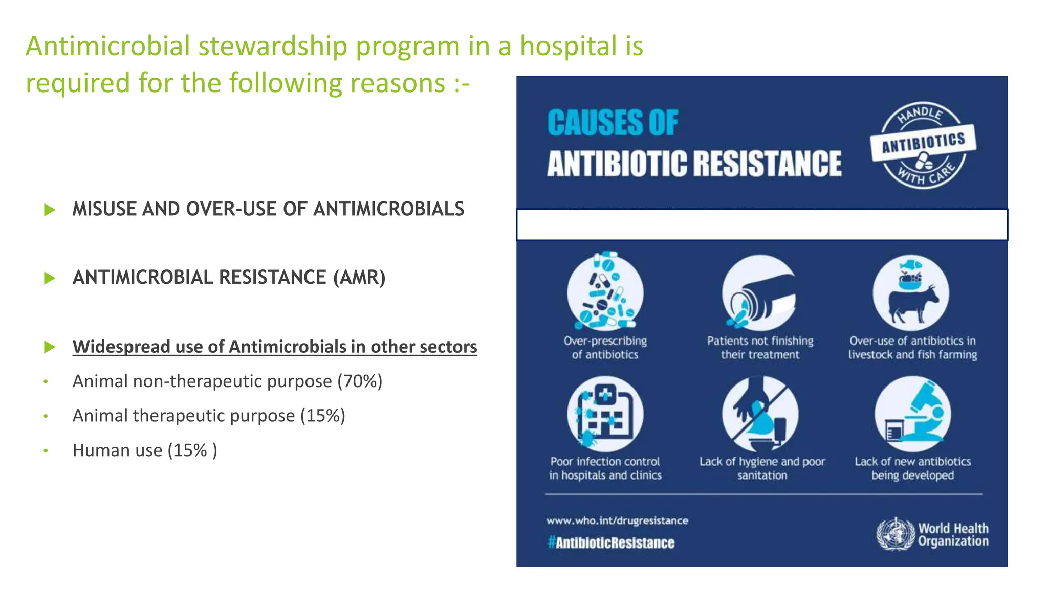 ANTIBIOTIC STEWARDSHIP MEANS :USE OF THE RIGHT PATIENT,AT THE RIGHT ...