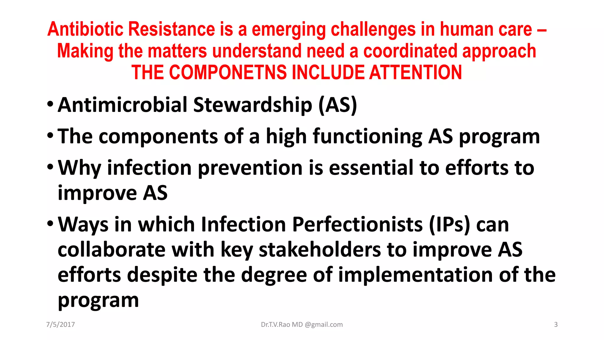 Antibiotic stewardship program | PPTX