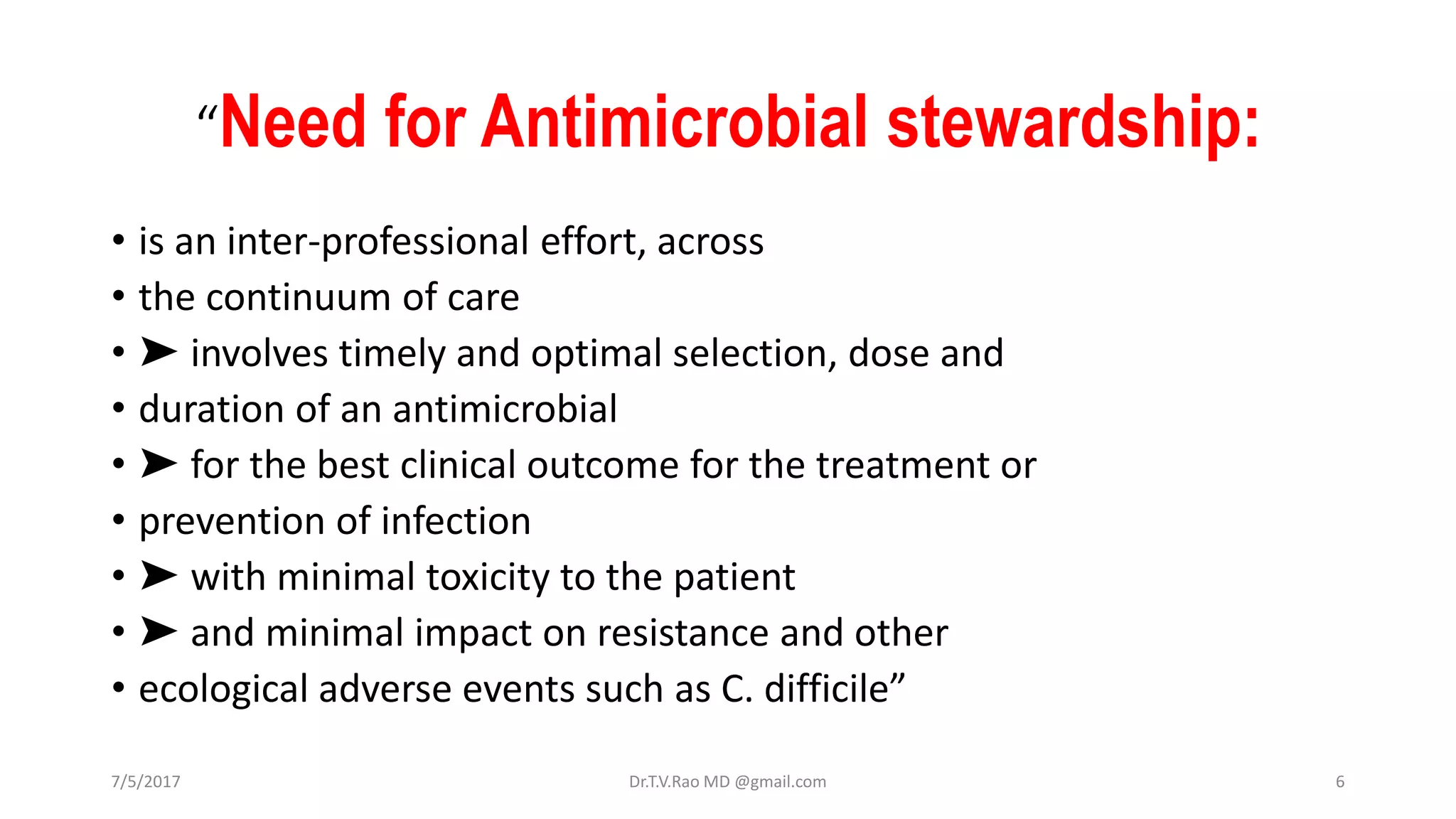 Antibiotic stewardship program | PPTX