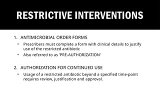 ANTIBIOTIC STEWARDSHIP PROGRAMME - SIMPLIFIED | PPTX