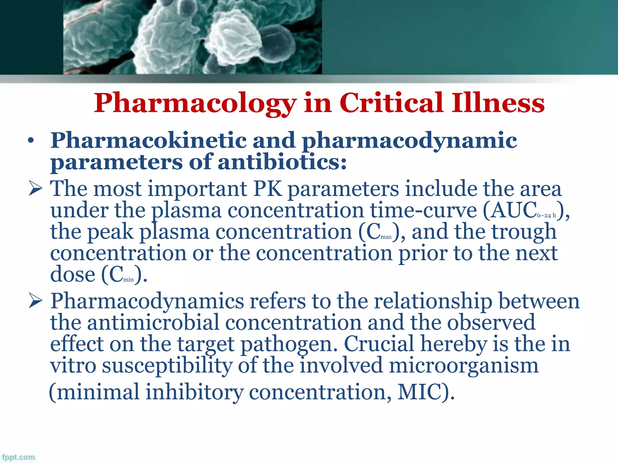 Antibiotics the icu weapon | PPTX