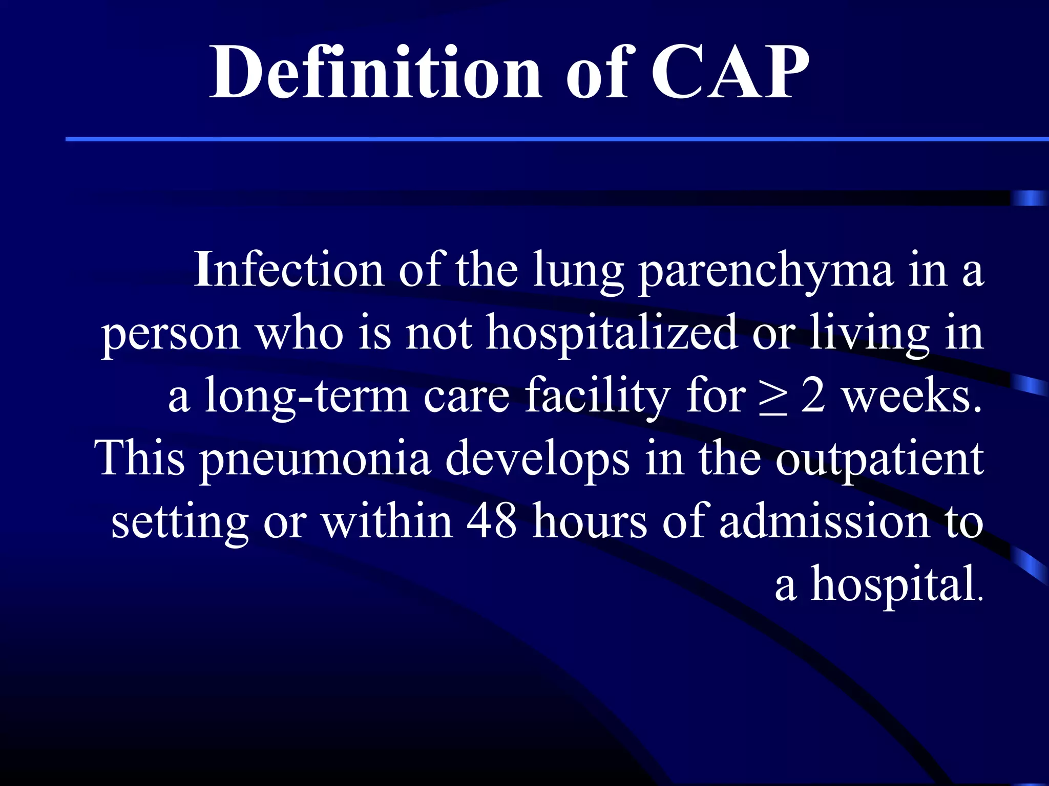 Updates in CAP,HAP, VAP, AECOPD and pneumonia severity scores | PPT