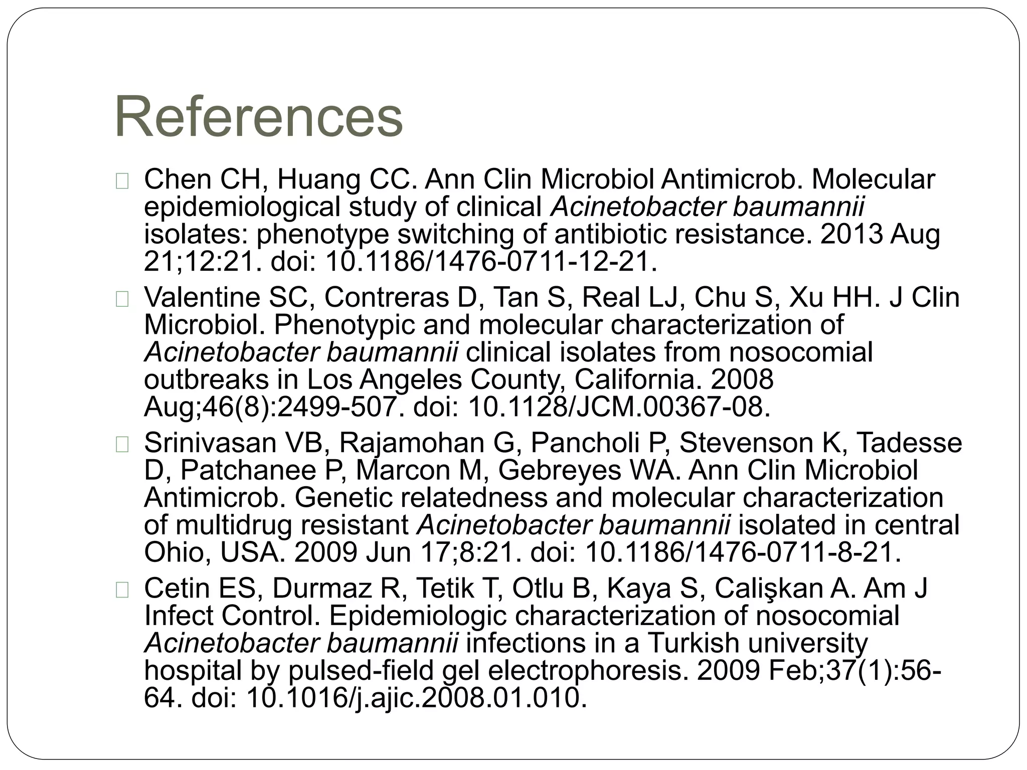 Antibiotic susceptibility of multidrug-resistant nosocomial bacteria ...