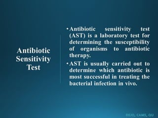 Antibiotic Sensitivity test (AST) | PDF