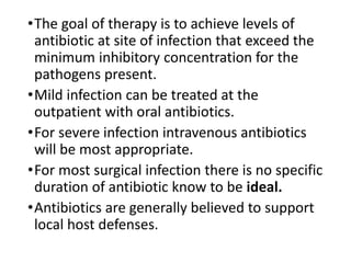 Antibiotic use in surgery | PPTX