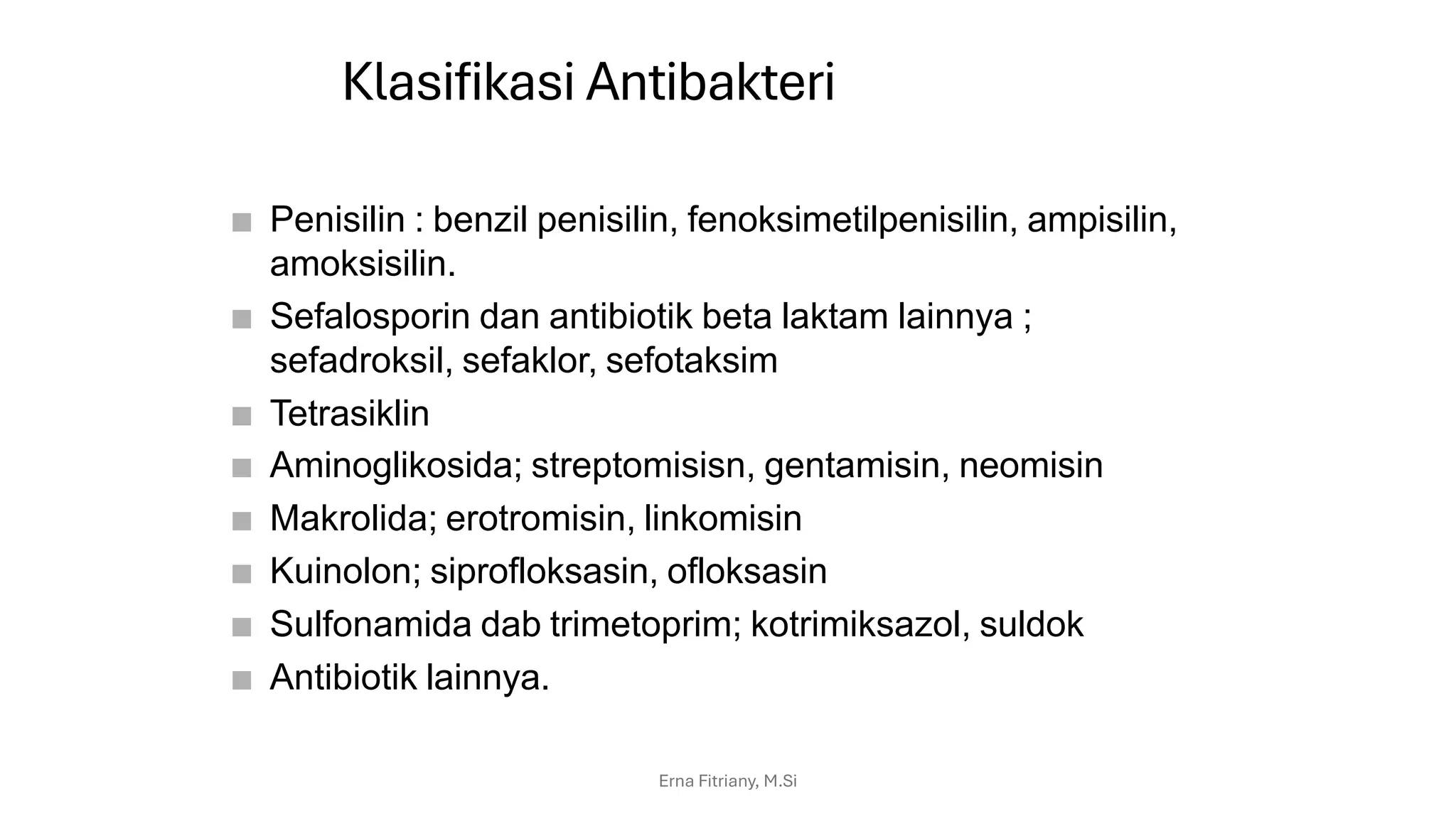 teori kimia farmasi obat golongan antibiotik | PDF