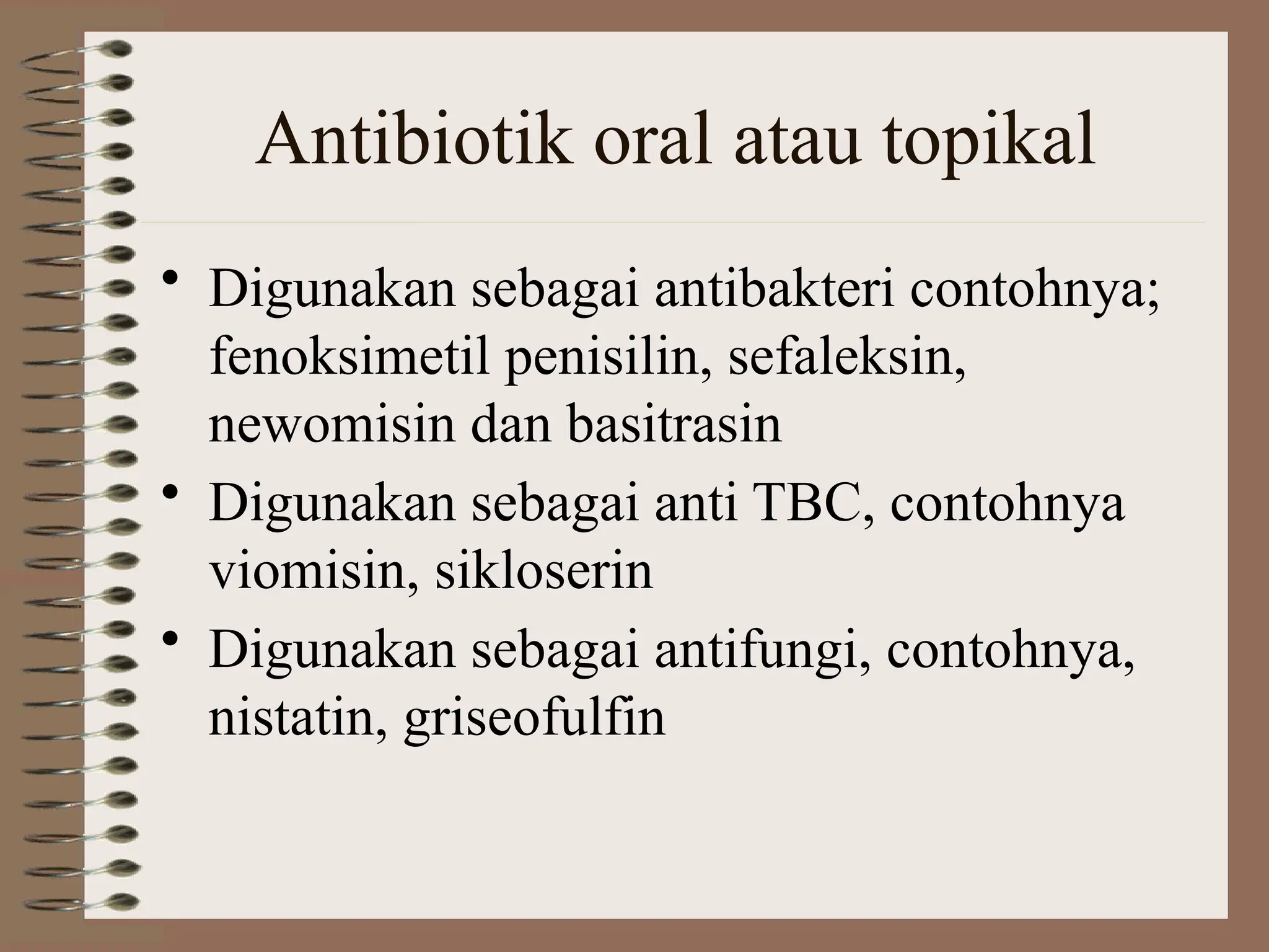 ANTIBIOTIK Mata kuliah farmakologiiiiiiiiiiii | PPTX