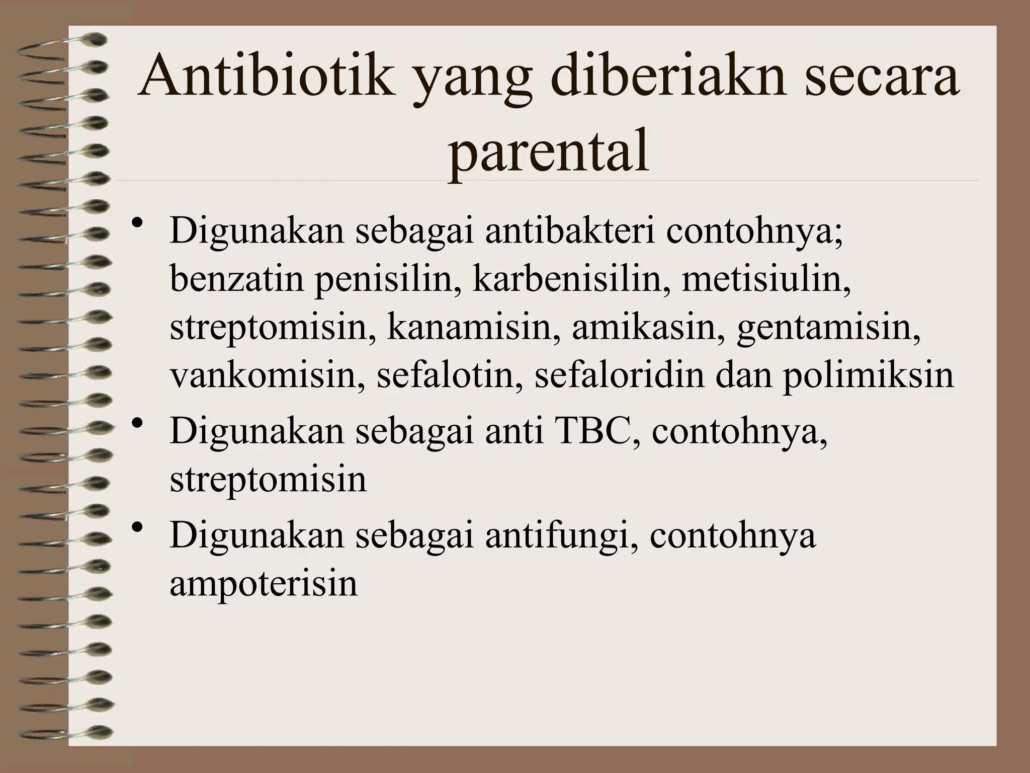 ANTIBIOTIK Mata kuliah farmakologiiiiiiiiiiii | PPTX