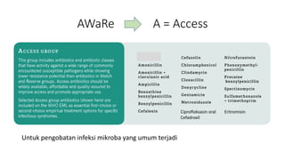 materi penyesuaian antibiotik di rumah sakit | PPTX