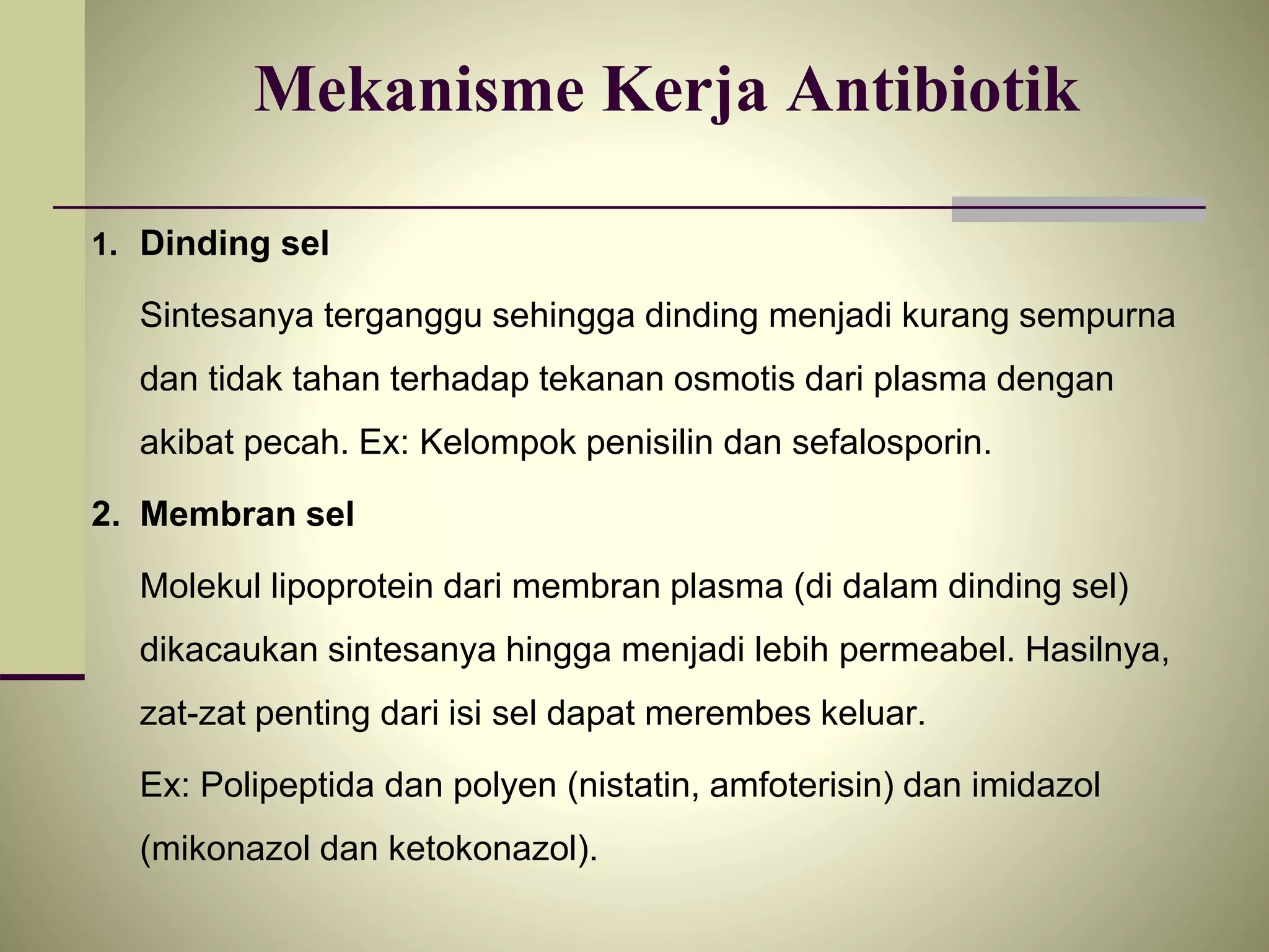 Antibiotik dan golongannya | PPTX