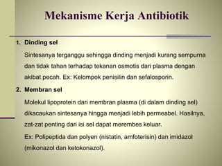 Antibiotik dan golongannya | PPTX