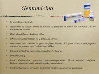 Antibióticos Oftalmológicos | PPT
