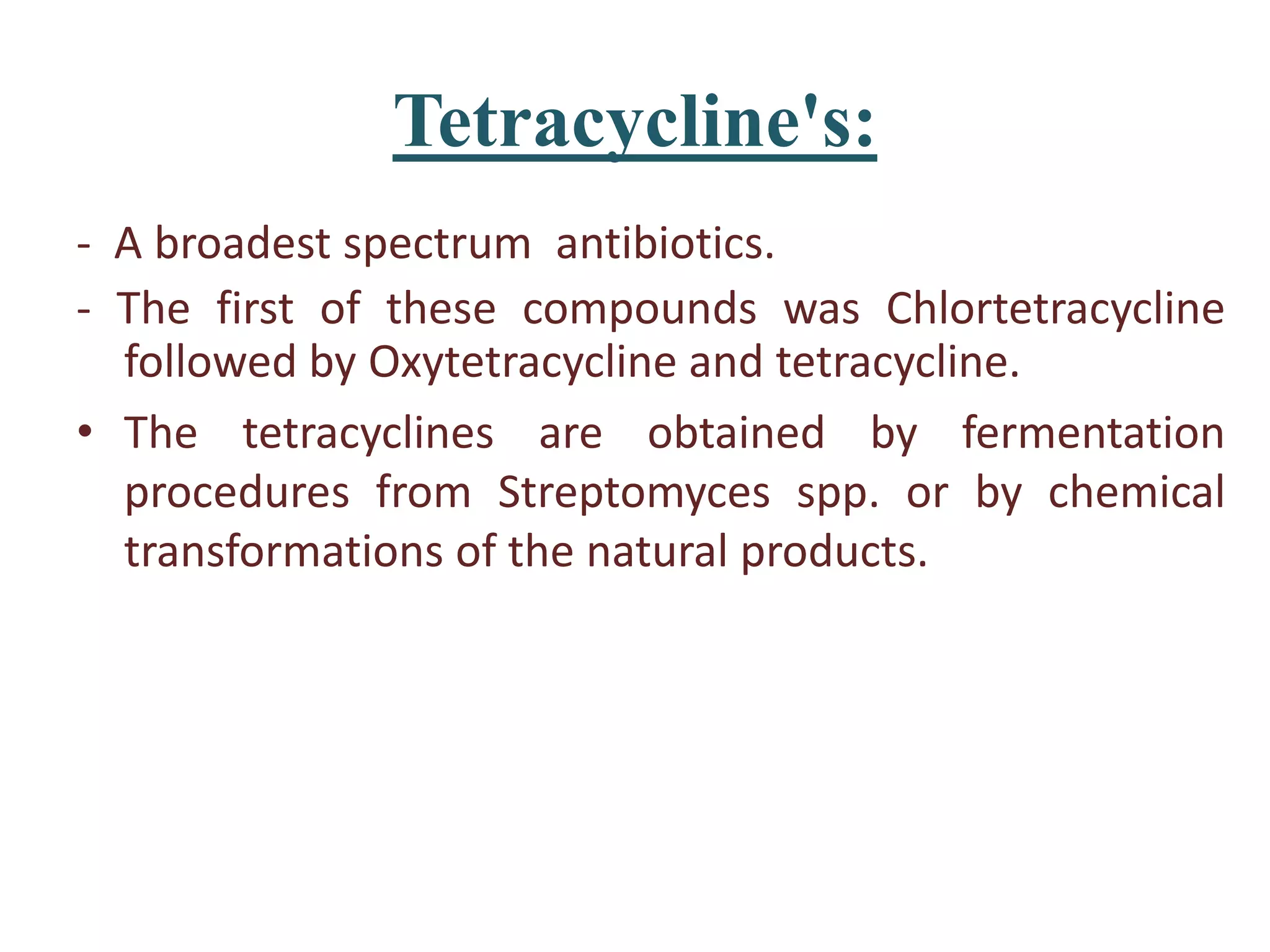 Aminoglycoside and Tetracyclines Antibiotics | PPTX