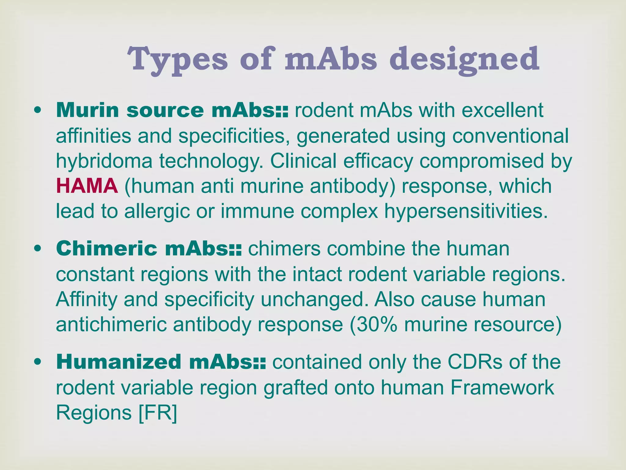 Monoclonal Antibodies as drug delivery system | PPTX