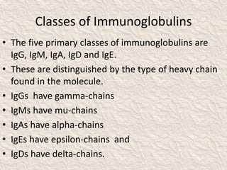 Antibodies and their types with functions | PPTX