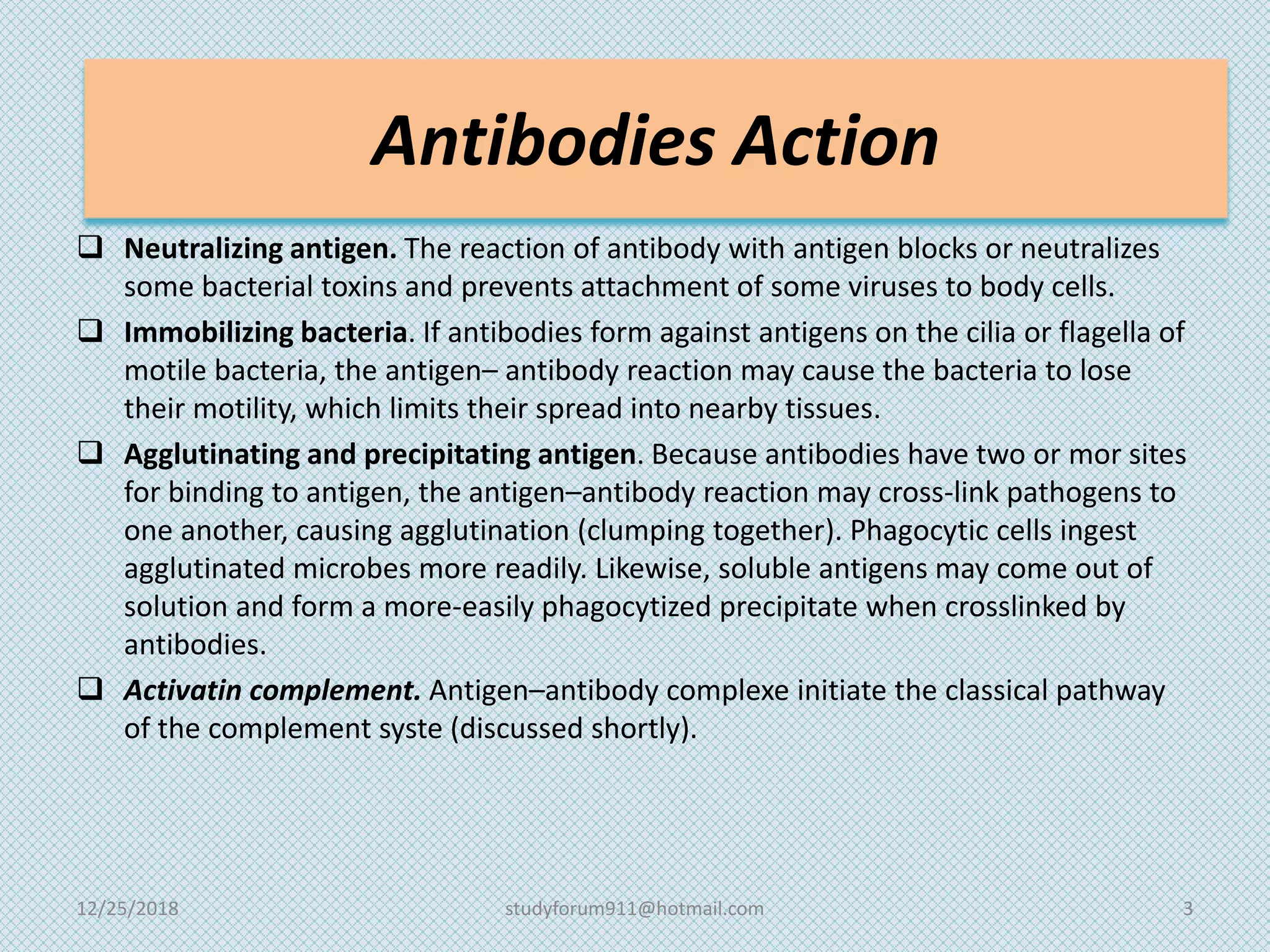 Antibodies and their function | PPTX