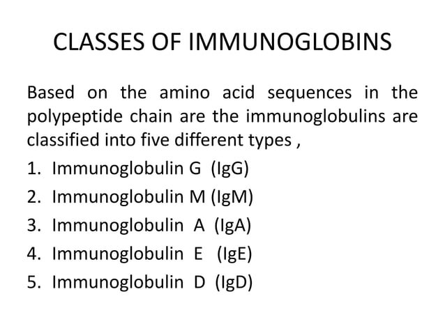Antibodies classes and function | PPTX