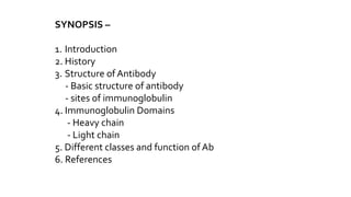 Antibody: Structure and Function | PPTX