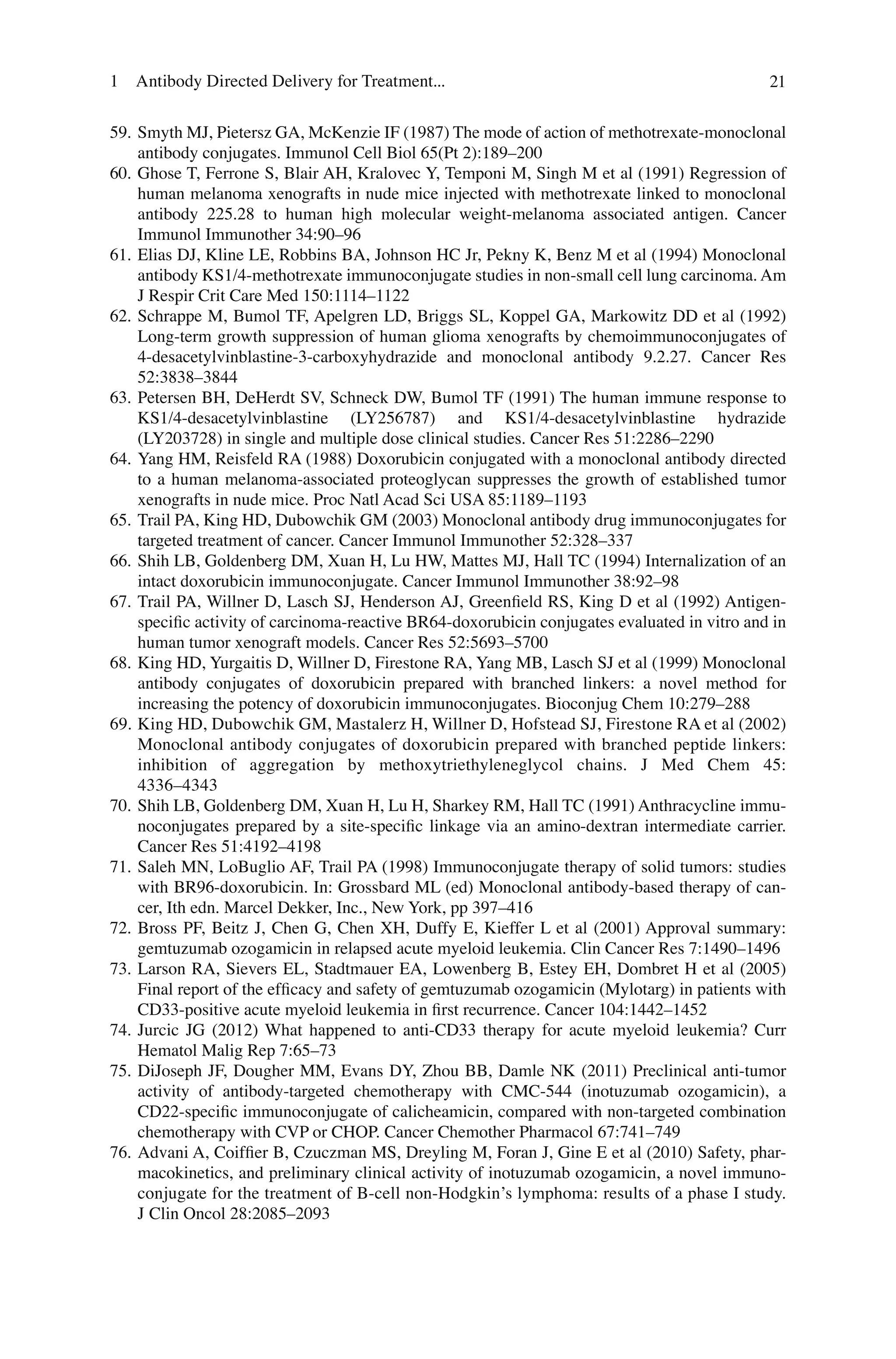 Antibody drug conjugates and immunotoxins | PDF | Cancer | Diseases and ...