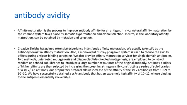 Antibody avidity | PPT
