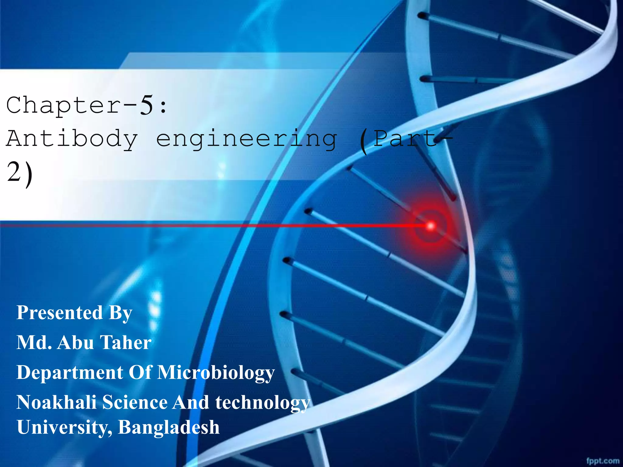 Antibody engineering | PPTX