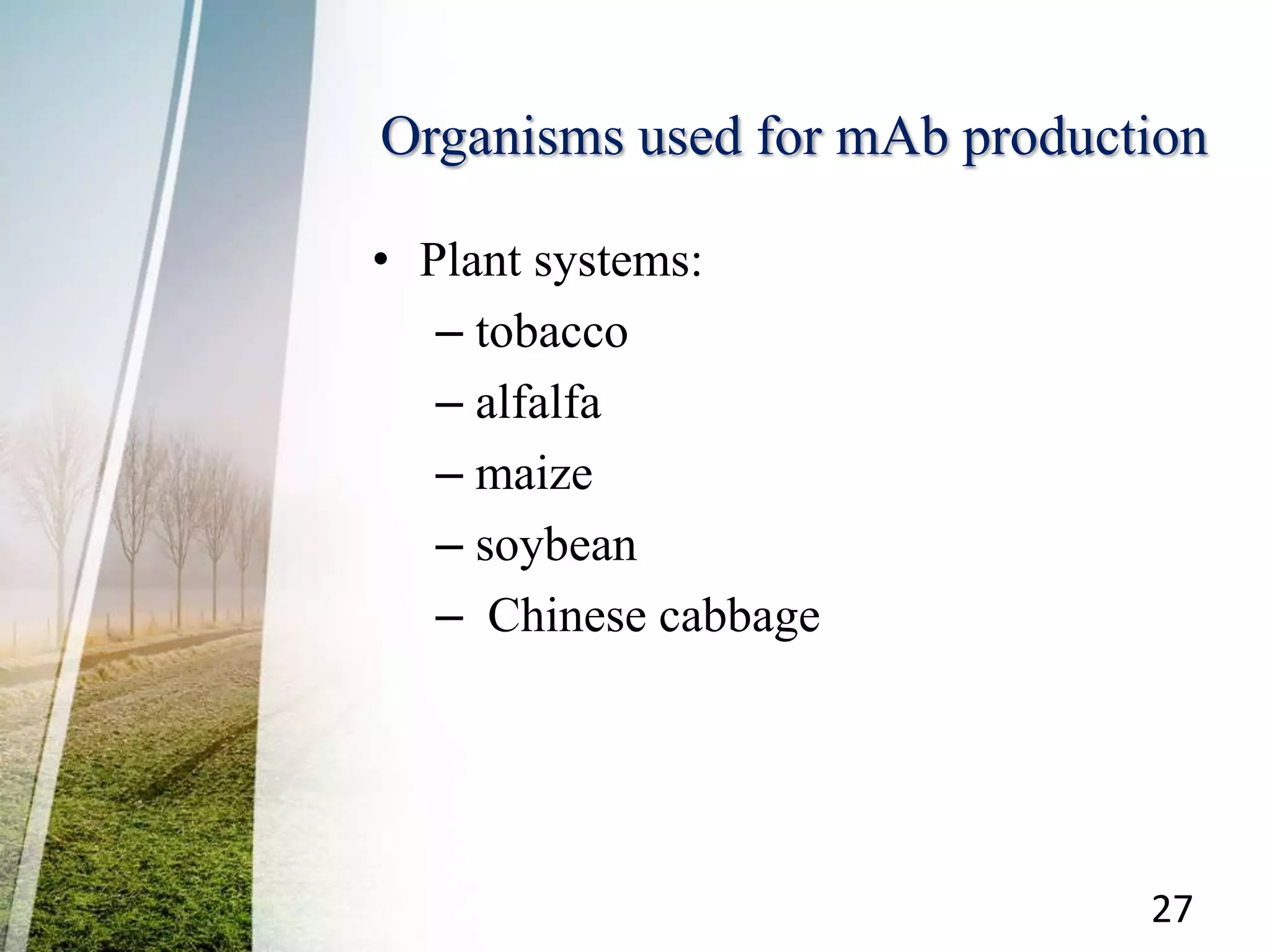 Antibody production in plants and green algae | PPTX
