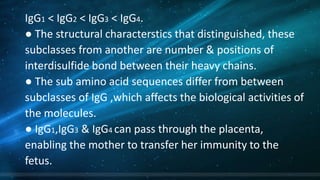 Antibody (immunoglobulin) structures and types | PPTX