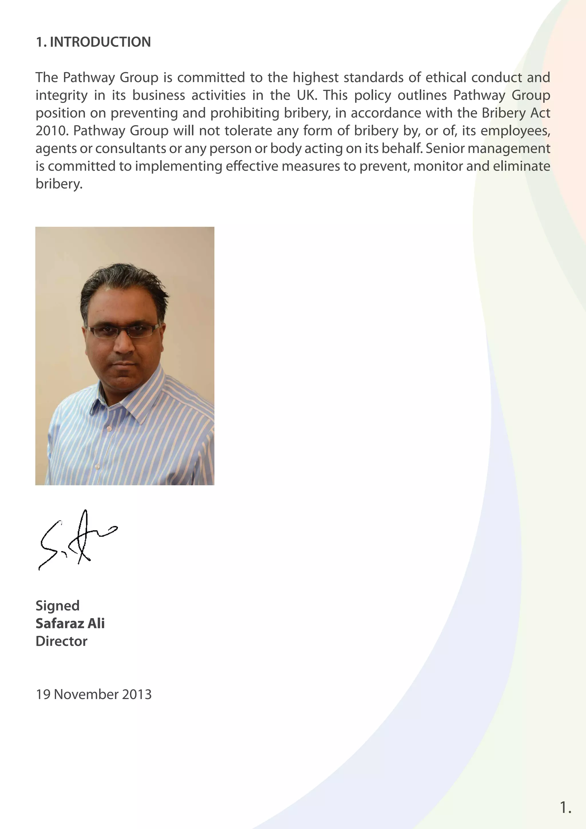 Anti Bribery Policy | PDF