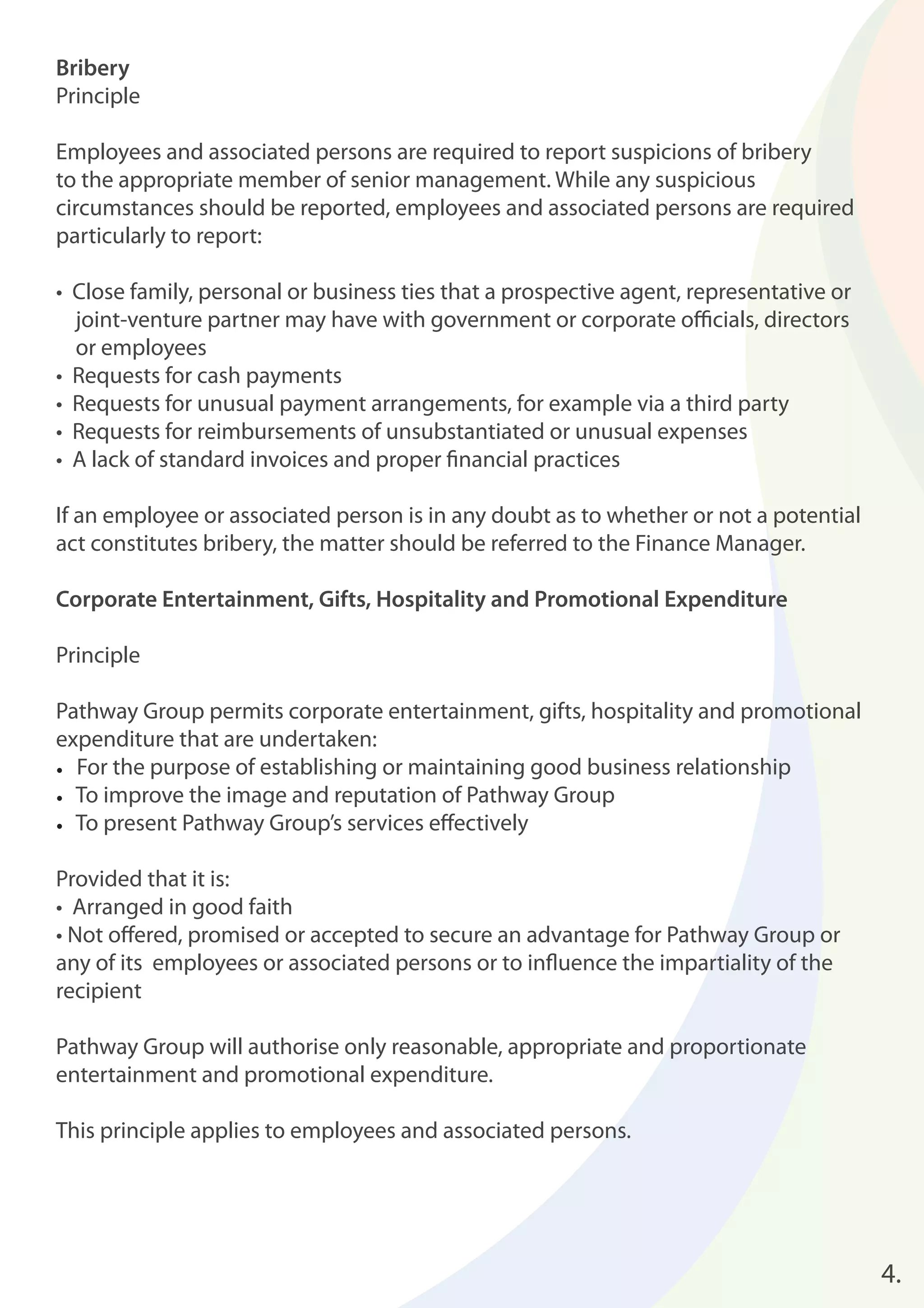 Anti-bribery Policy | PDF