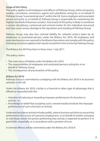 Anti-bribery Policy | PDF