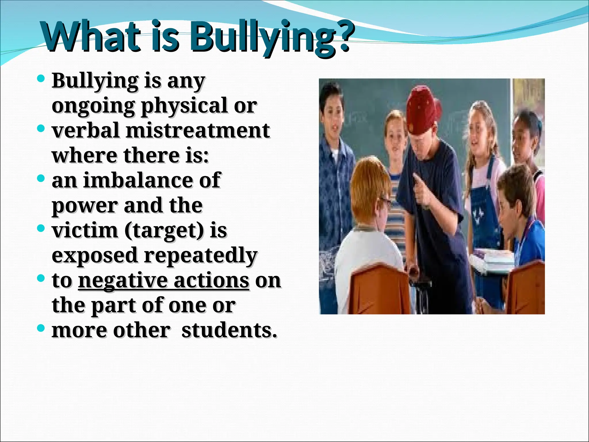 Powerpoint presentation onAnti Bullying.ppt