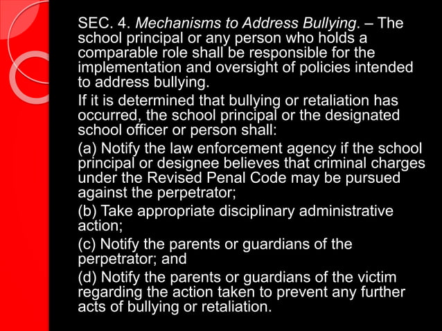 Anti bullying Act Powerpont Presentation | PPTX