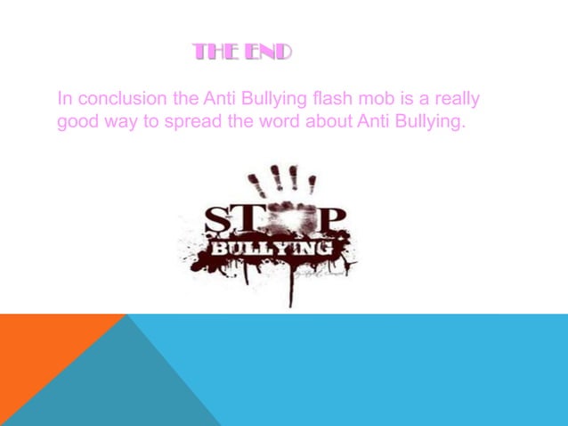 Antibullying flash mob | PPTX | Crime & Harmful Acts to Individuals, Society & Human Right ...