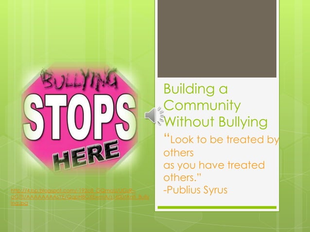 Antibullying slideshow | PPT
