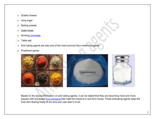 Anti Caking Agents | PPT