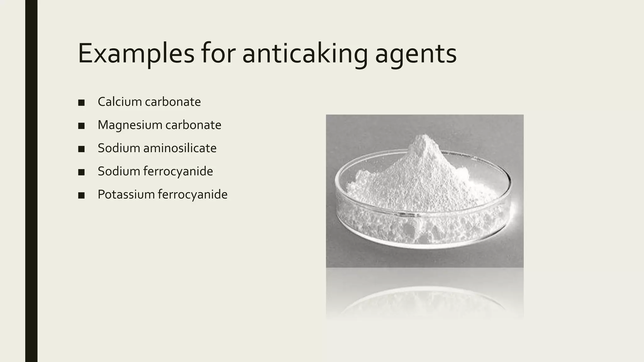 Anticaking agents and Glidants | PPT