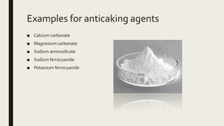 Anticaking agents and Glidants | PPT