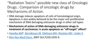 Cytotoxic Therapy. “Radiation Toxins”-possible new class of Anti Cancer ...