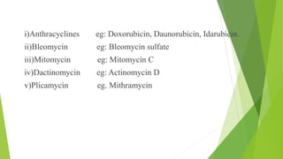 Anticancer Antibiotics.pptx-cMpharm pharmaceutical chemistry | PPTX
