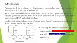 Anticancer Antibiotics.pptx-cMpharm pharmaceutical chemistry | PPTX