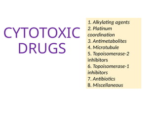 ANTICANCER drug , classification, Mechanism of action | PPT