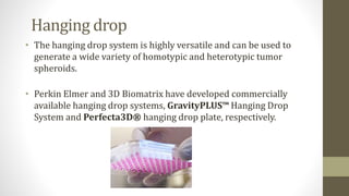 Anticancer drug discovery using multicellular tumor spheroid models | PPTX