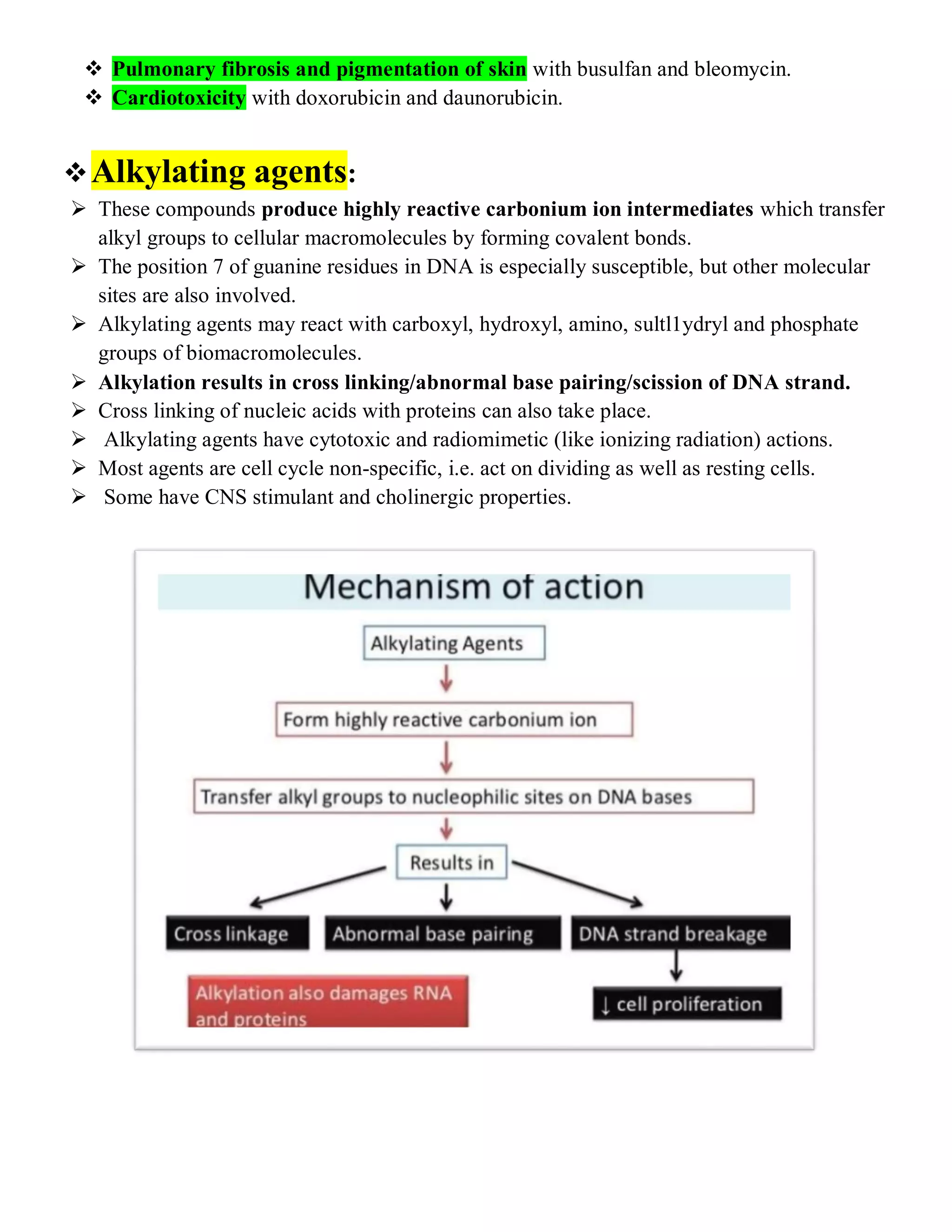 Anticancer drugs: Classification , general toxicity and Alkylating ...