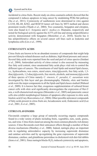 Anticancer phytochemicals of citrus fruits new | PDF