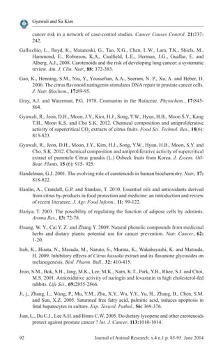 Anticancer phytochemicals of citrus fruits new | PDF