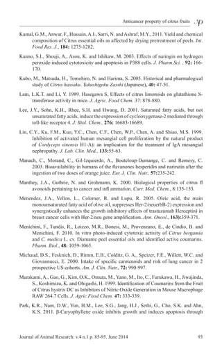 Anticancer phytochemicals of citrus fruits new | PDF