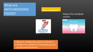 Anticariogenic foods | PPTX