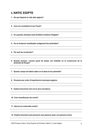 L'ANTIC EGIPTE | PDF